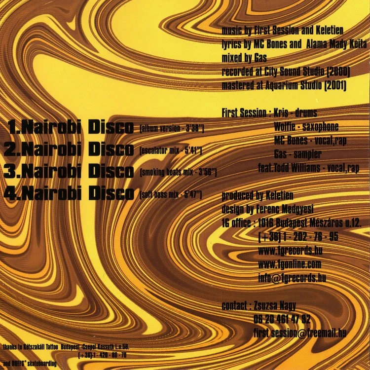 First Session feat. Djoliba 2000 - Nairobi Disco (maxi CD)