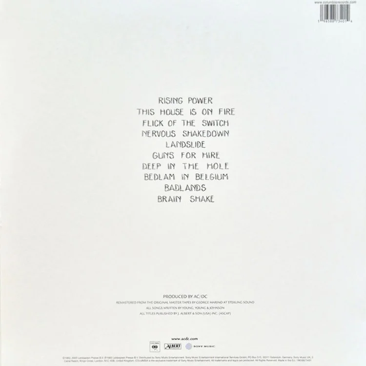 AC/DC - Flick of the Switch (Arany-LP)