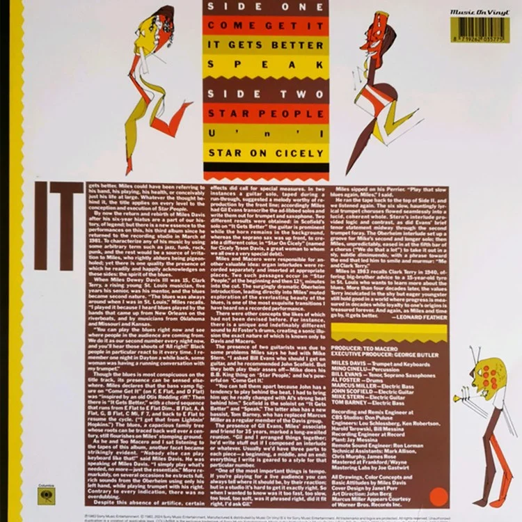 Miles Davis - Star People (Narancssárga - LP)