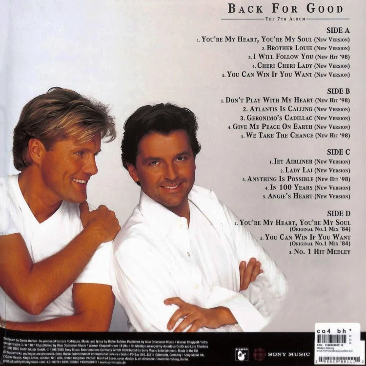 Modern Talking - Back For Good (Fekete/Fehér - 2LP)