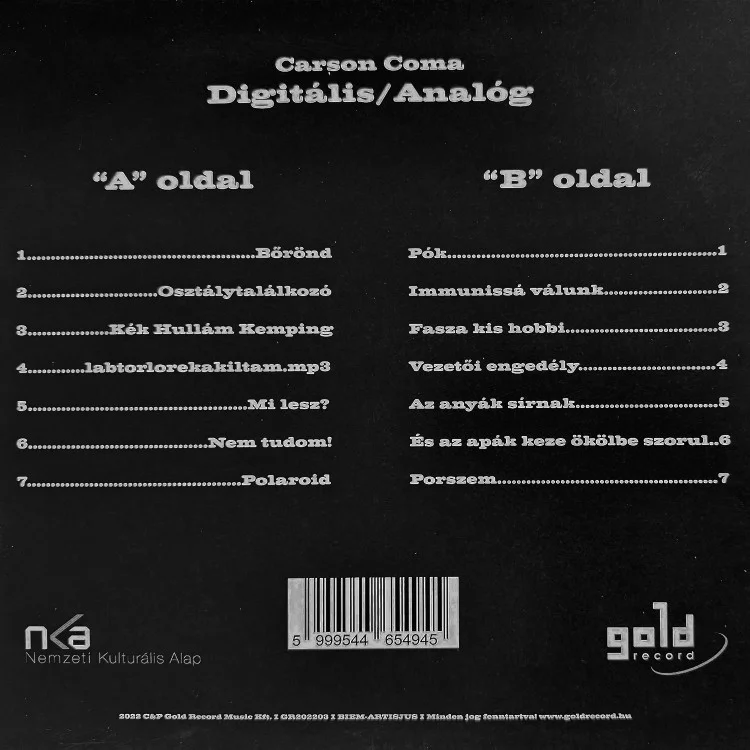 Carson Coma - Digitális/Analóg (Márványozott bronz - LP)