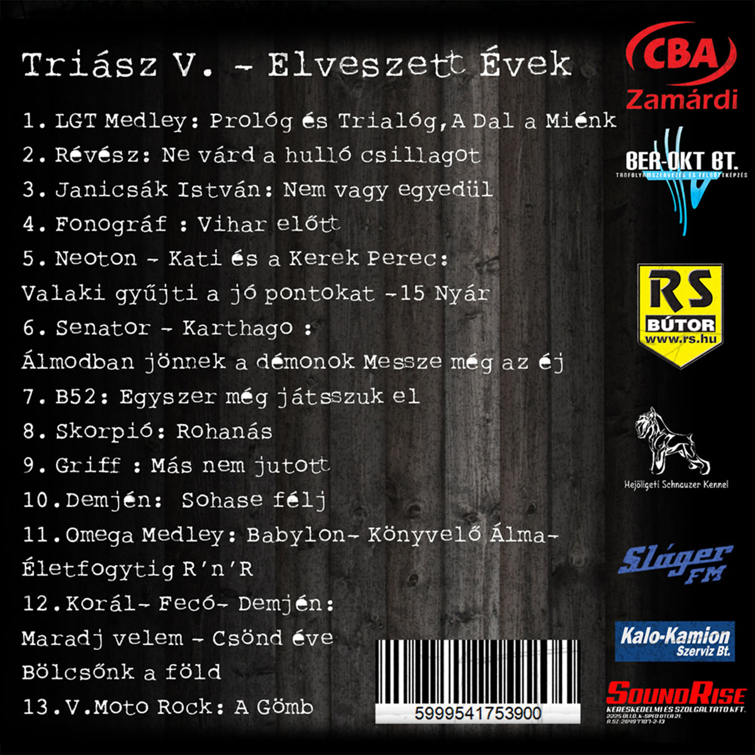 Triász - Elveszett évek (CD)